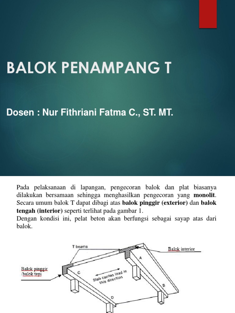 Analisis dan Prinsip Balok T | PDF