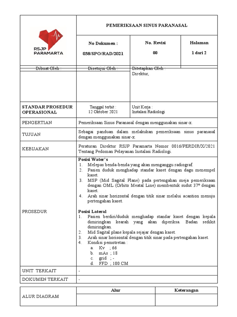 Panduan Pemeriksaan Sinus Paranasal | PDF