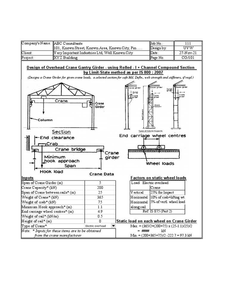 20T Eot | PDF | Crane (Machine) | Applied And Interdisciplinary Physics