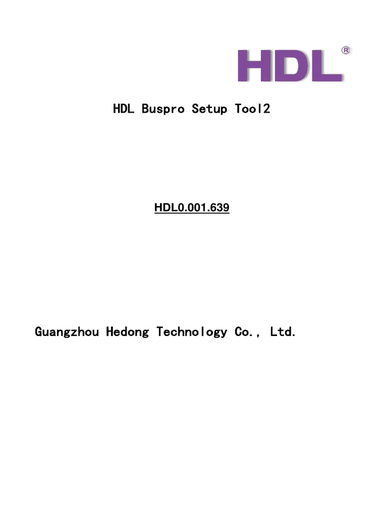 UM HDL Buspro Setup Tool 2 (2020!05!23) | PDF | Ip Address | Gateway (Telecommunications)