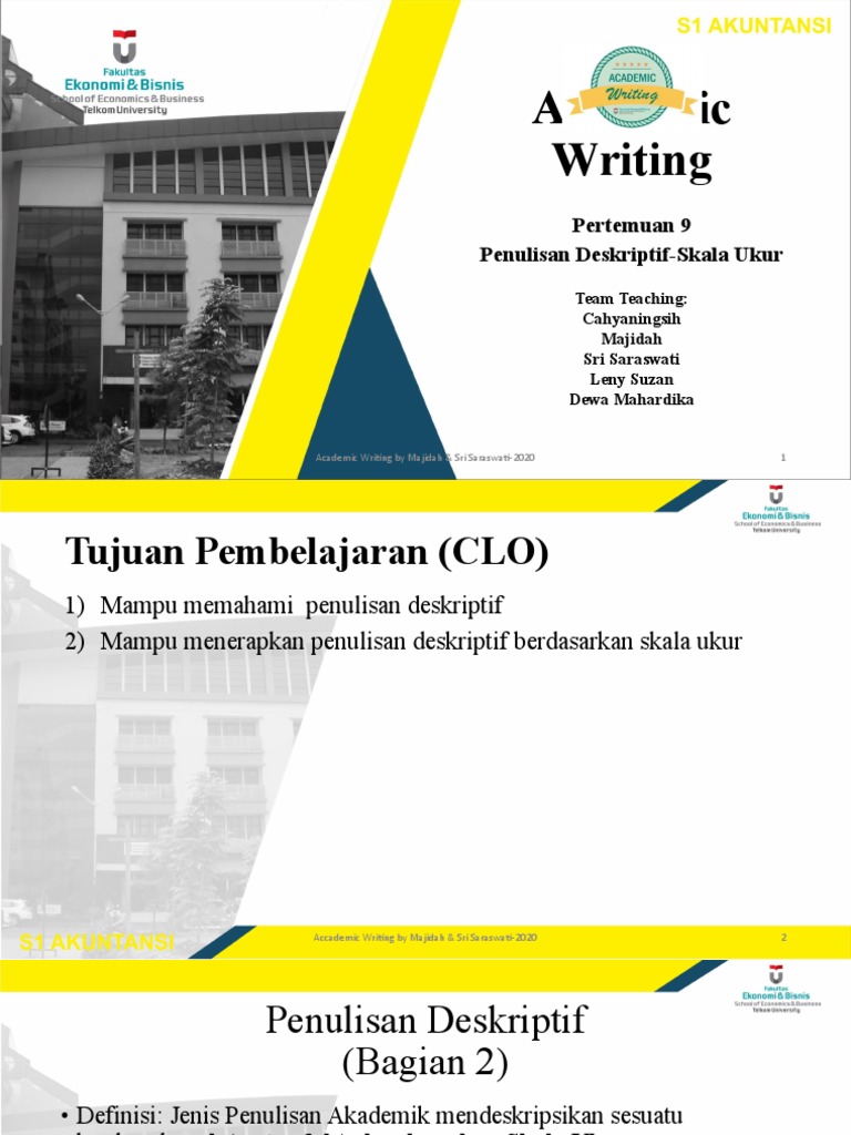 Penulisan Deskriptif Berdasarkan Skala Ukur | PDF | Karier ...