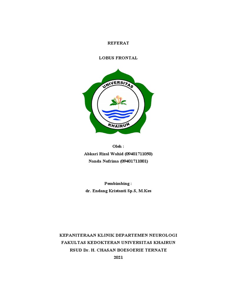Fungsi dan Anatomi Lobus Frontalis | PDF | Kajian Bahasa Asing | Sains ...
