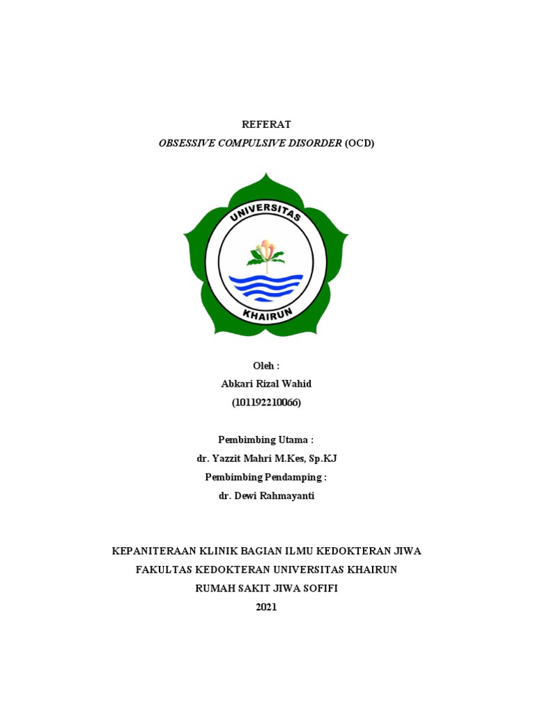 OCD: Pengertian, Epidemiologi, dan Etiologi | PDF | Pengembangan Diri | Sains & Matematika