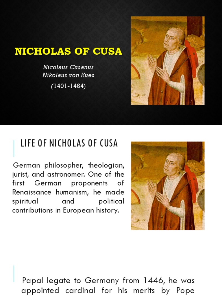 Nicholas of Cusa | PDF | Metaphilosophy | Metaphysics