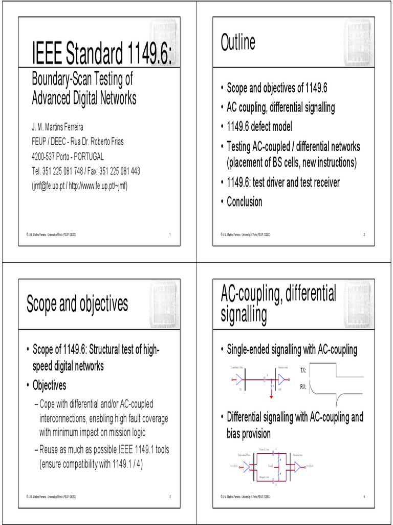 IEEE Standard 1149.6:: Outline | Download Free PDF | Telecommunications ...
