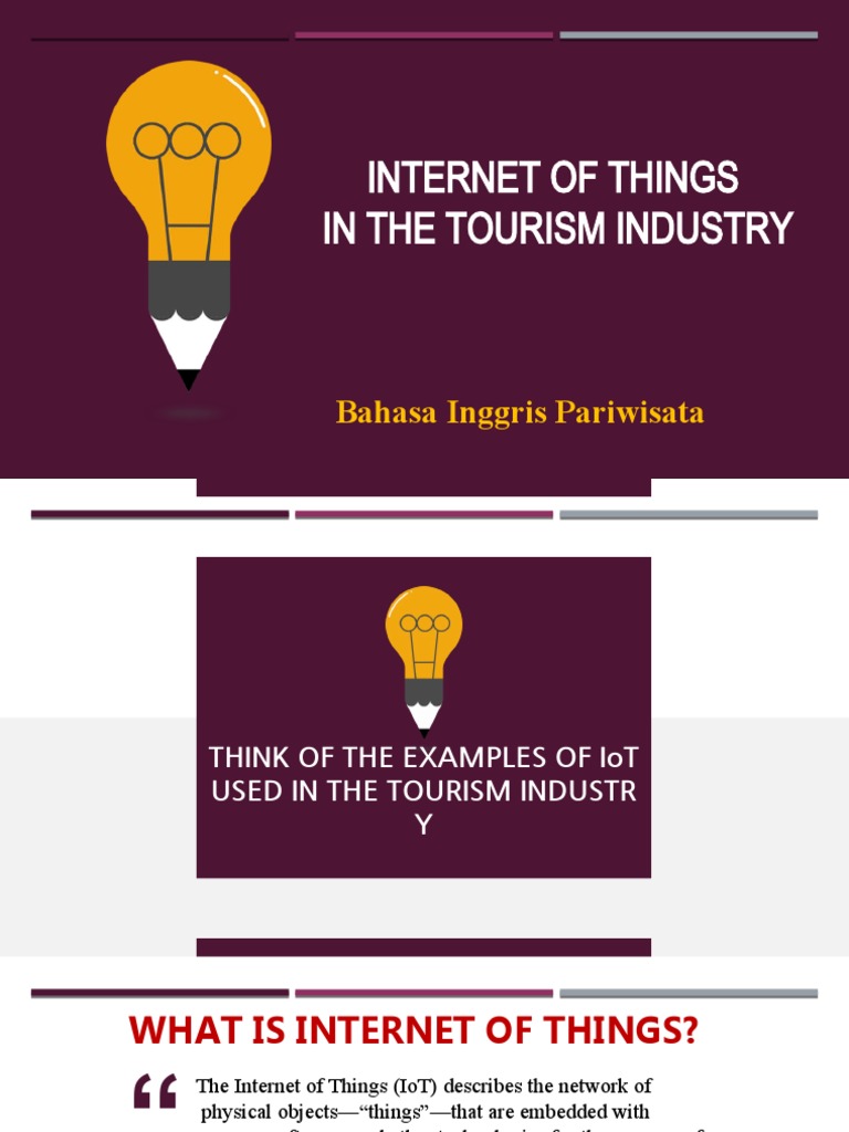 Internet of Things in Tourism Industry | PDF | Internet Of Things ...