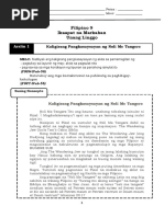 Filipino 8 SLMs 3rd Quarter Module 1 | PDF