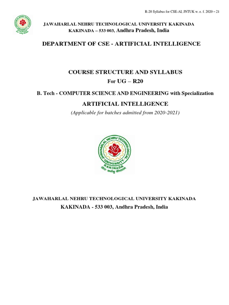 Cse-Ai 1&2 Years Cs&Syllabus Ug r20 | PDF | C (Programming Language ... Cse-Ai 1&2 Years Cs&Syllabus Ug r20 | PDF | C (Programming Language ...