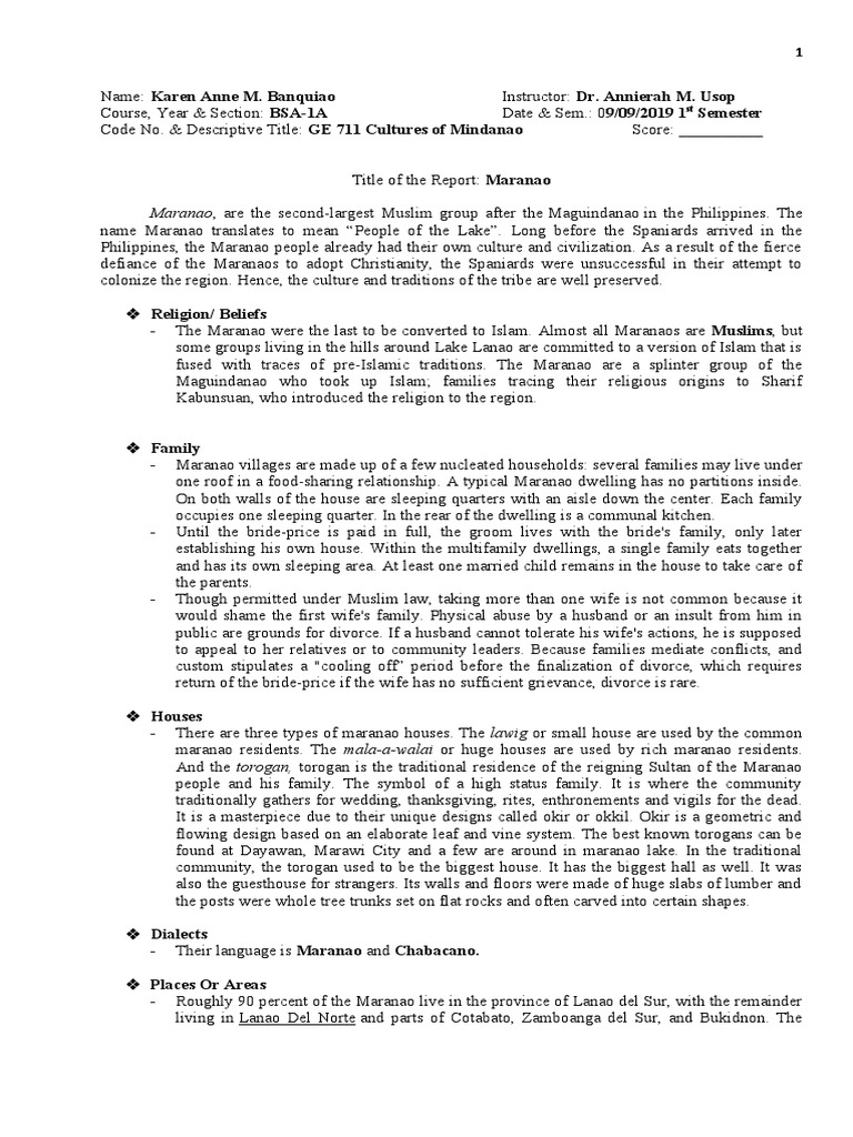 Cultures of Mindanao: An Overview of Maranao Culture, Traditions, and ...