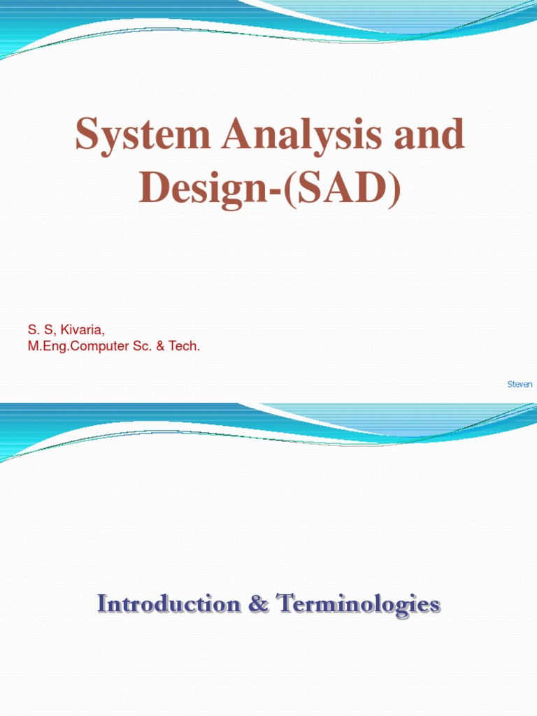 SAD Notes | PDF | Conceptual Model | Software Prototyping