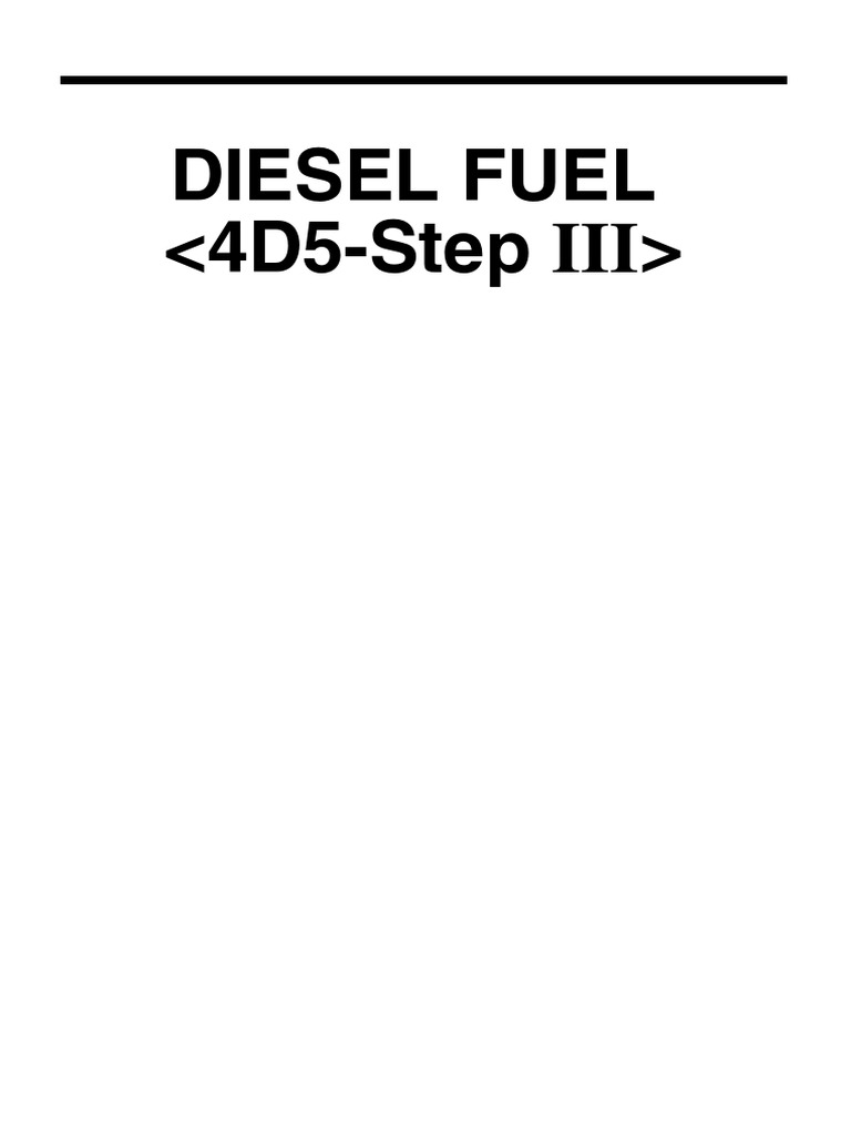 Mitsu 13i Diesel Fuel 4d5 Step Iiipdf | PDF | Throttle | Turbocharger