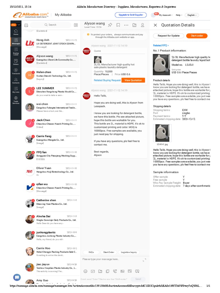 Quote 3 Alibaba Manufacturer Directory | Download Free PDF | Economies ...