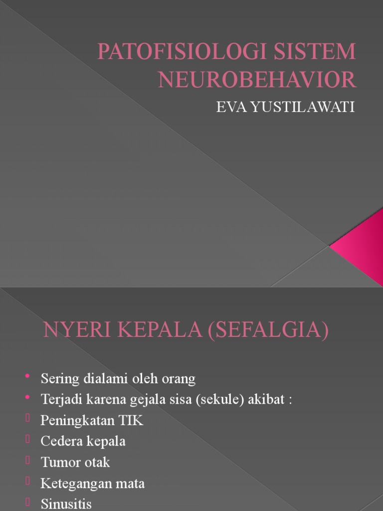 Patofisiologi Sistem Neurobehavior | PDF