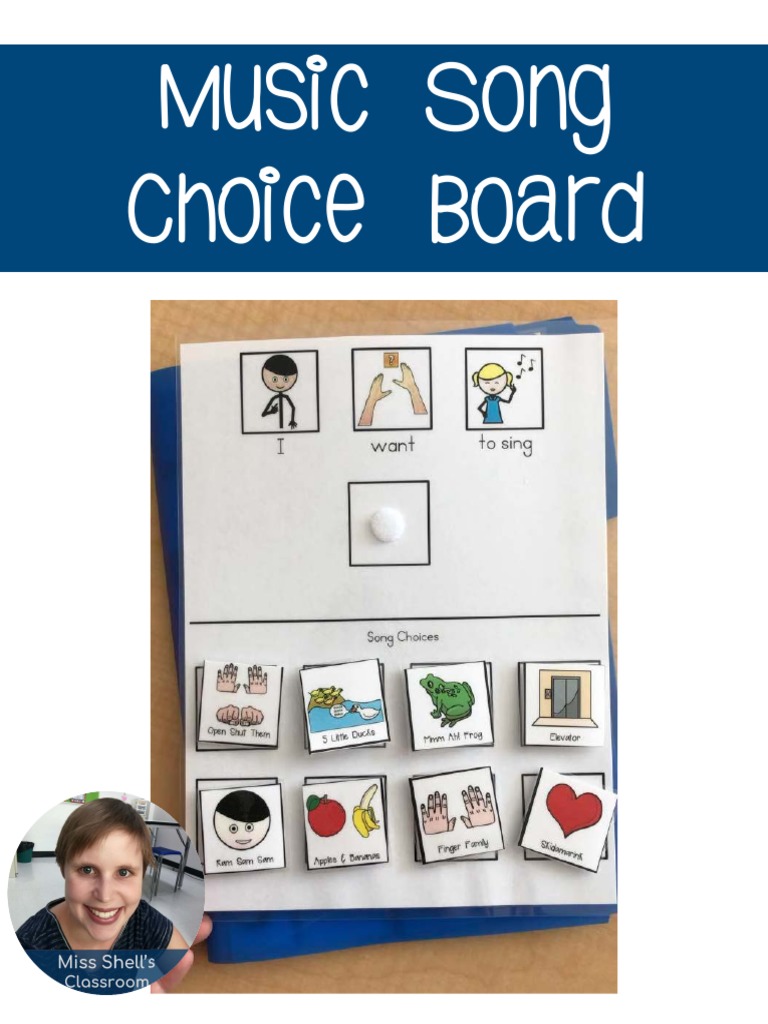 MusicSongChoiceBoard 1 | PDF | Language Arts & Discipline
