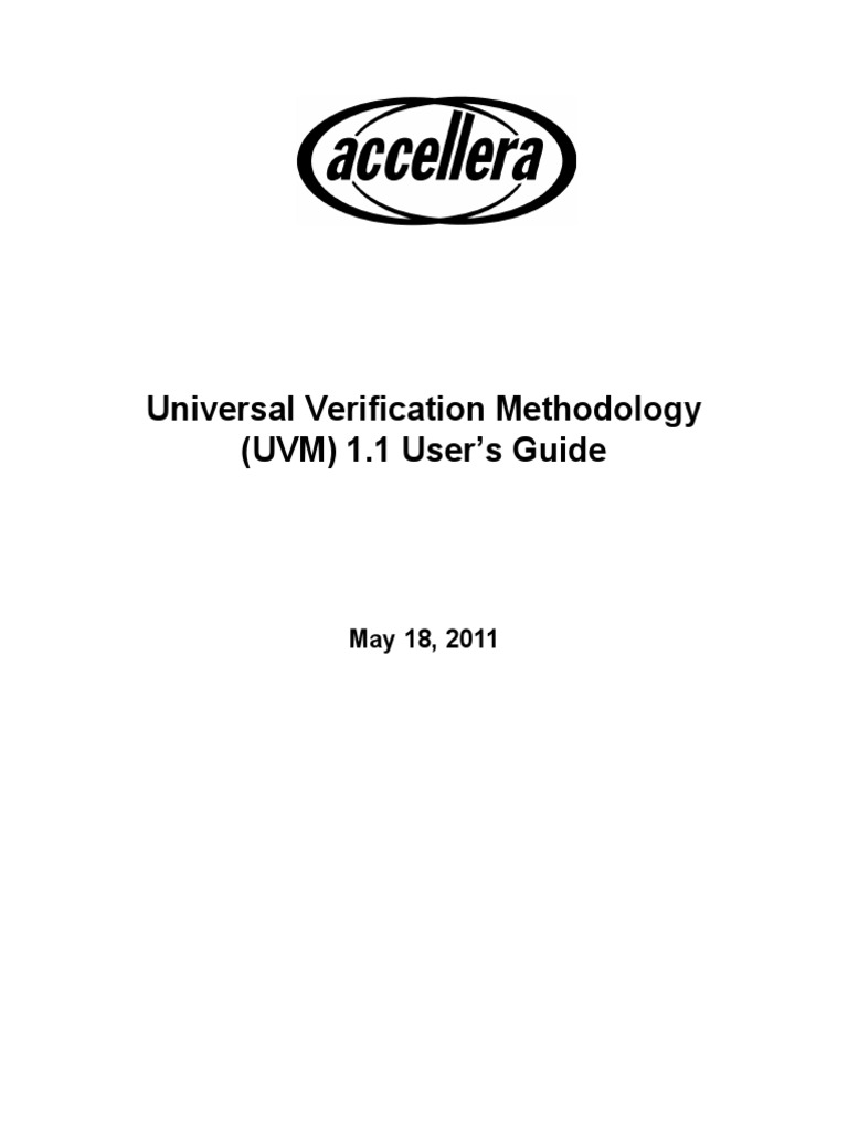 Uvm Users Guide 1.1 | PDF | Class (Computer Programming) | Verification And Validation