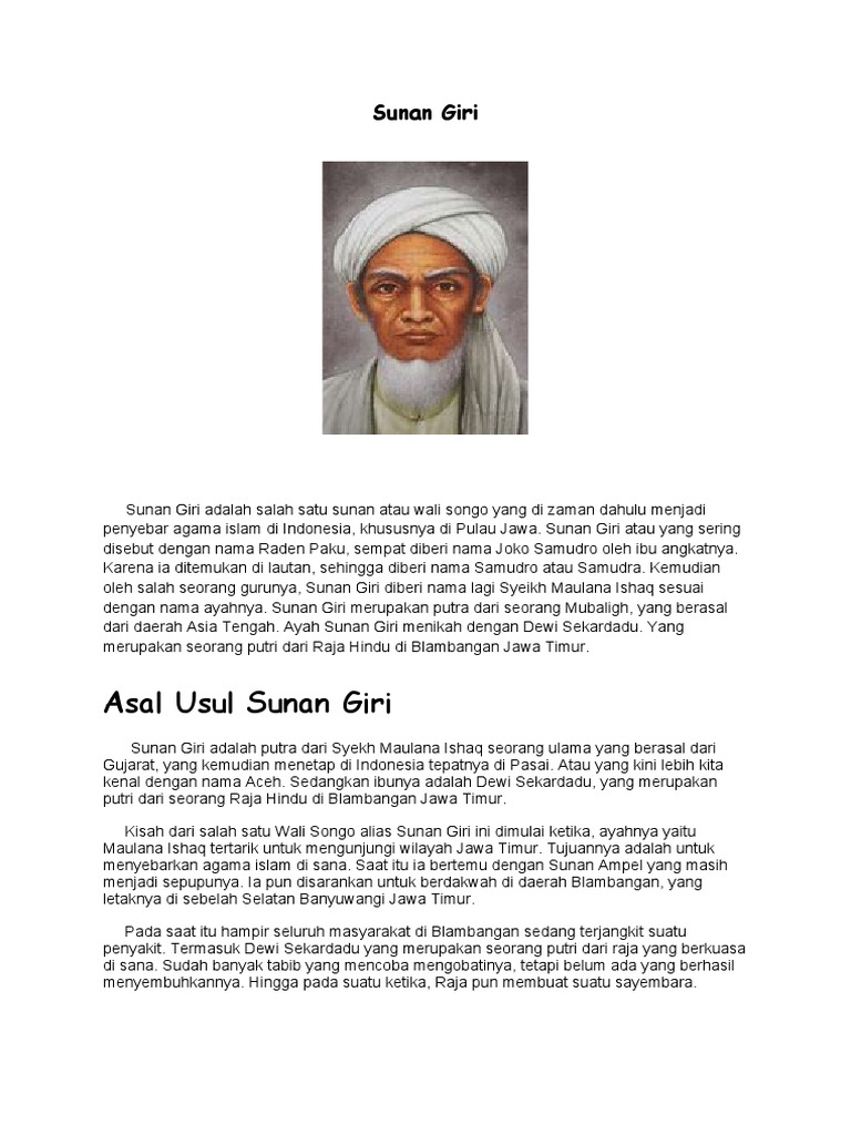 Sunan Giri | PDF