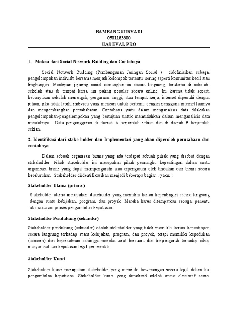 Bambang Suryadi Uas Eval Pro | PDF