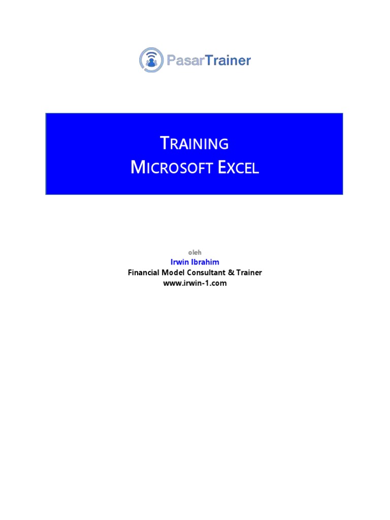 Training Microsoft Excel v1 | PDF