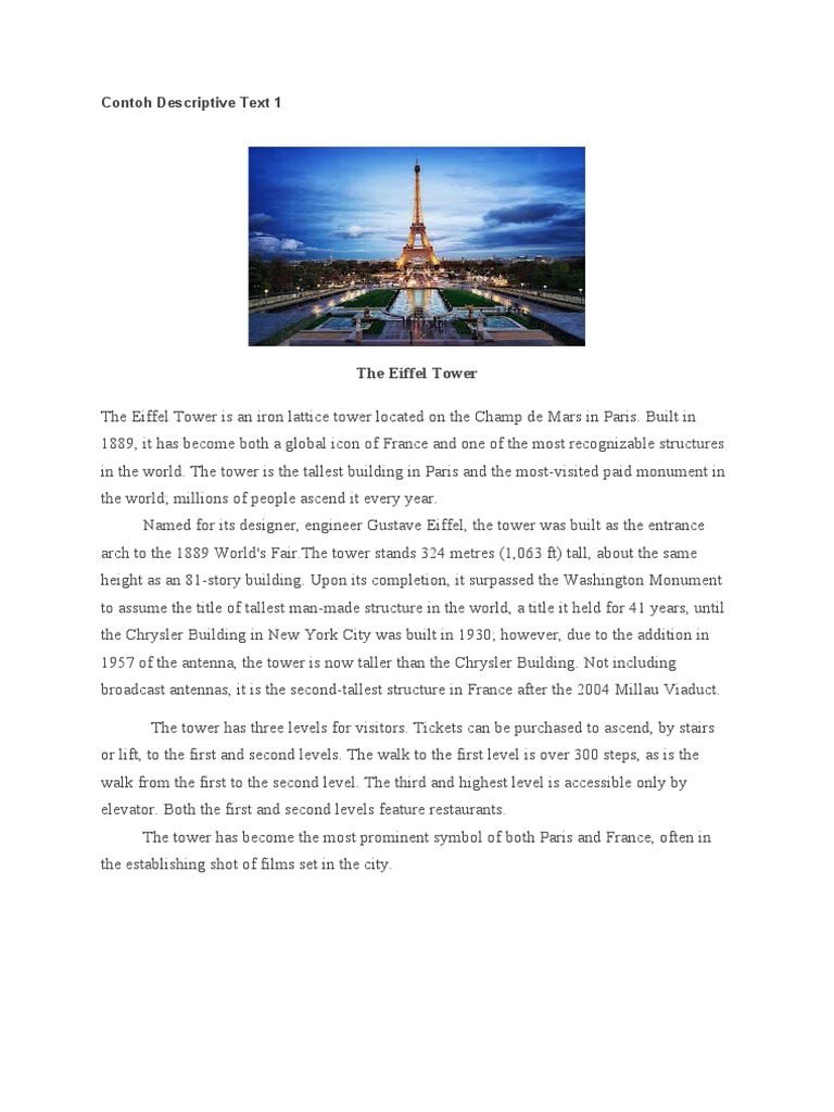 Contoh Descriptive Text | PDF