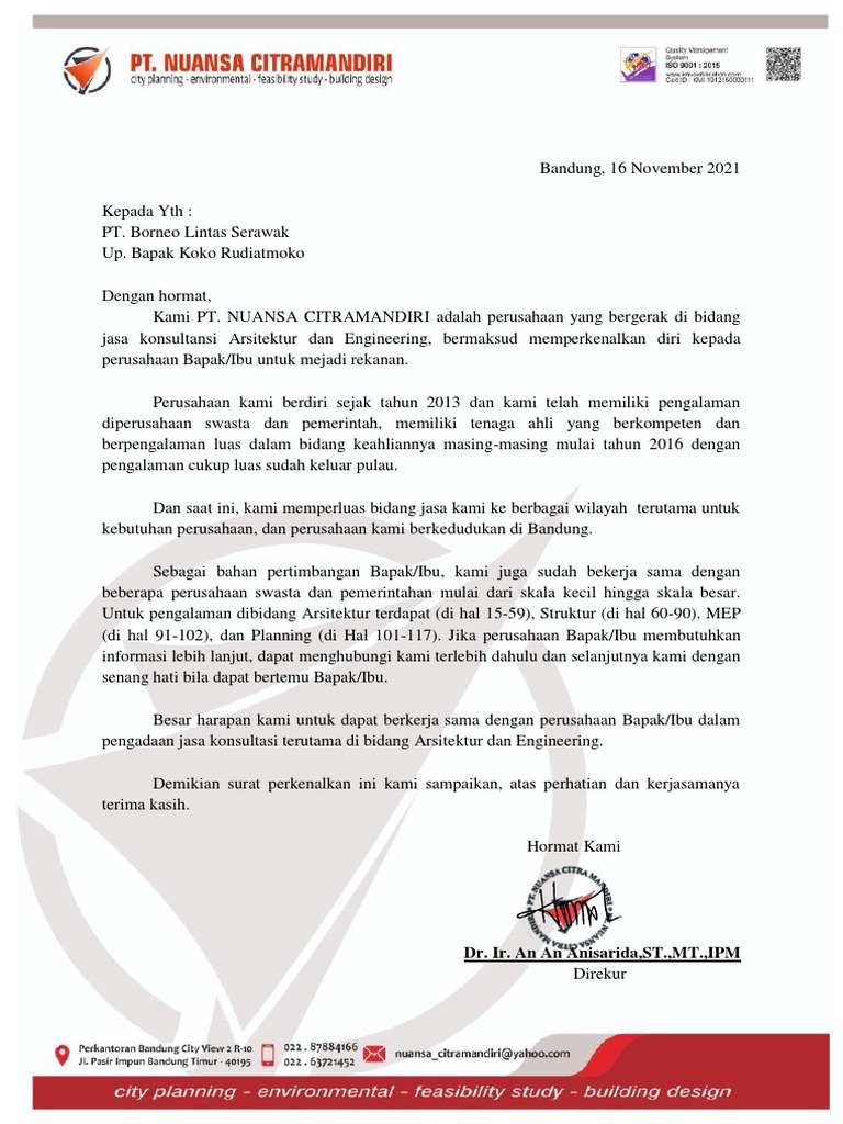 Surat Perkenalan | PDF