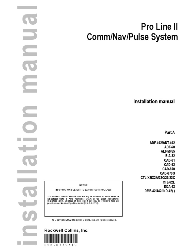 Pro Line II Installation Manual Overview | PDF | Transponder ...
