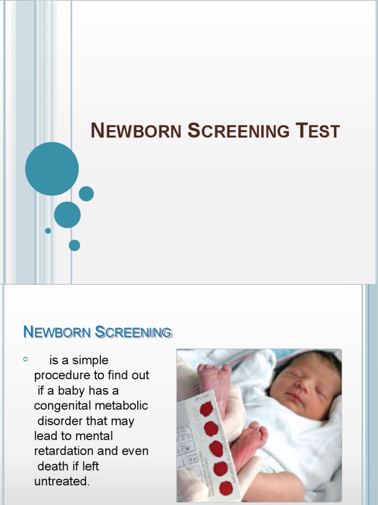 Newborn Screening Test | PDF | Adrenal Gland | Medical Specialties