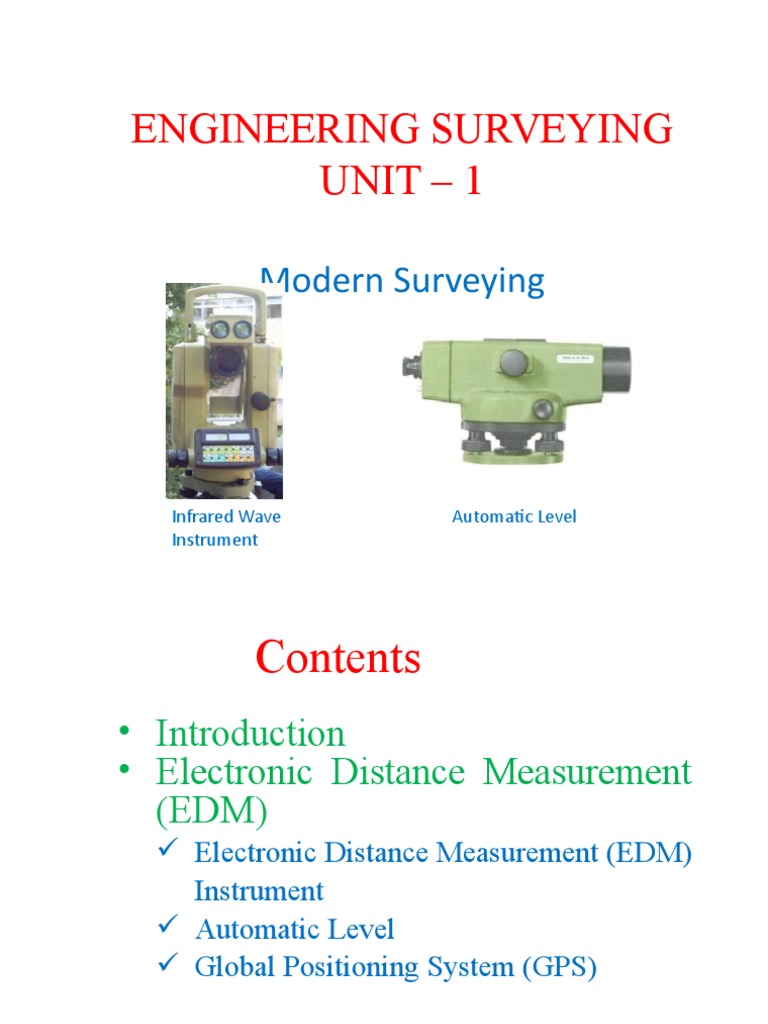 1.6 Modern Surveying Equipment | PDF | Latitude | Surveying