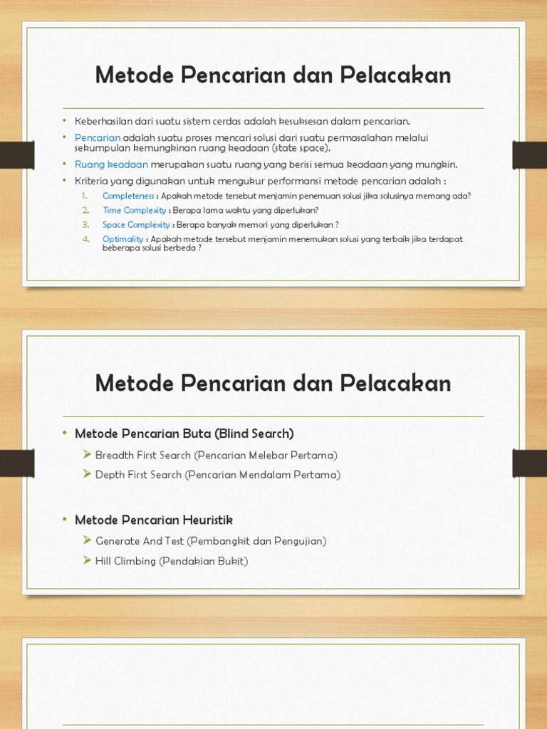Algoritma Pencarian dan Pelacakan | PDF