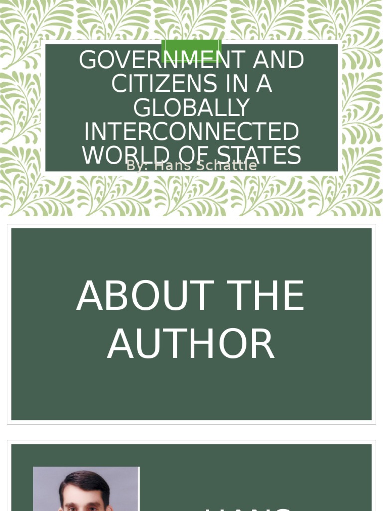 Government and Citizens in A Globally Interconnected World of States ...