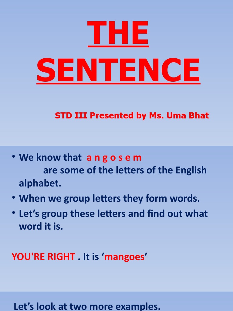 Chapter 1 - The Sentence | PDF | Sentence (Linguistics)