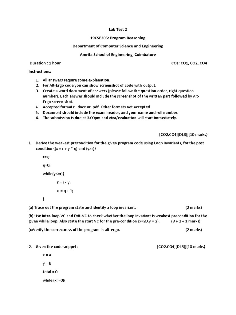 Lab2 Qp Pdf Software Engineering Computer Science 0126