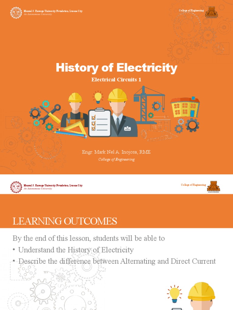 History of Electricity: Electrical Circuits 1 | PDF | Series And ...