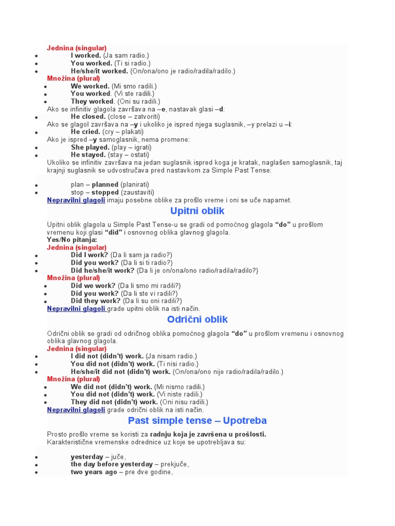 Past Simple Tense 07.10.2021. | PDF