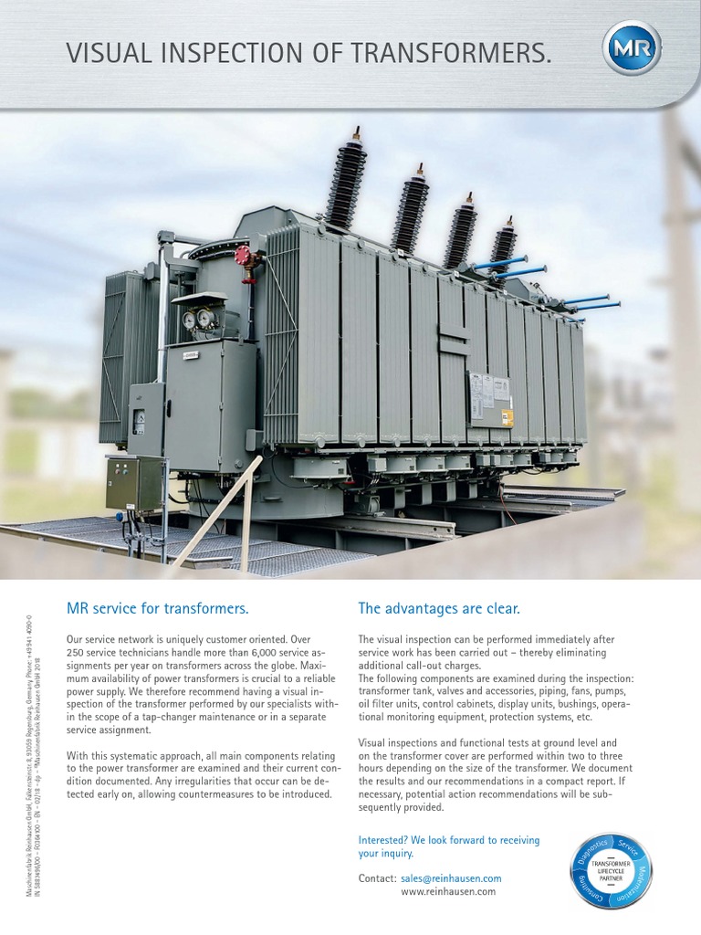 Visual Inspection of Transformers | PDF | Transformer | Equipment