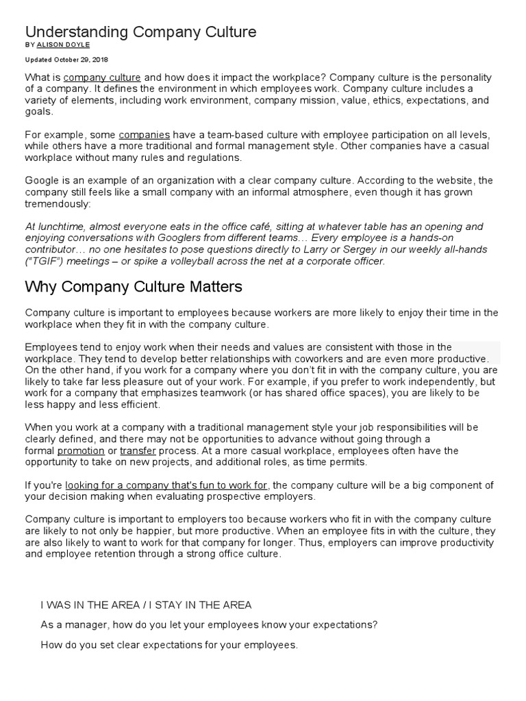 Scribd's Company Culture Explained | PDF | Organizational Culture ...