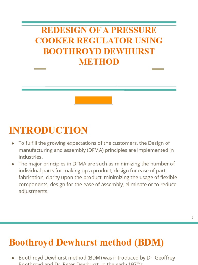 Redesign of A Pressure Cooker | PDF | Pressure Cooking | Mechanical ...