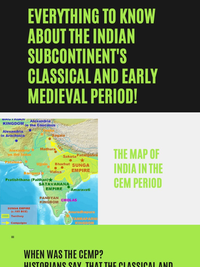 Classical and Early Medieval Periods of India | PDF | South Asia