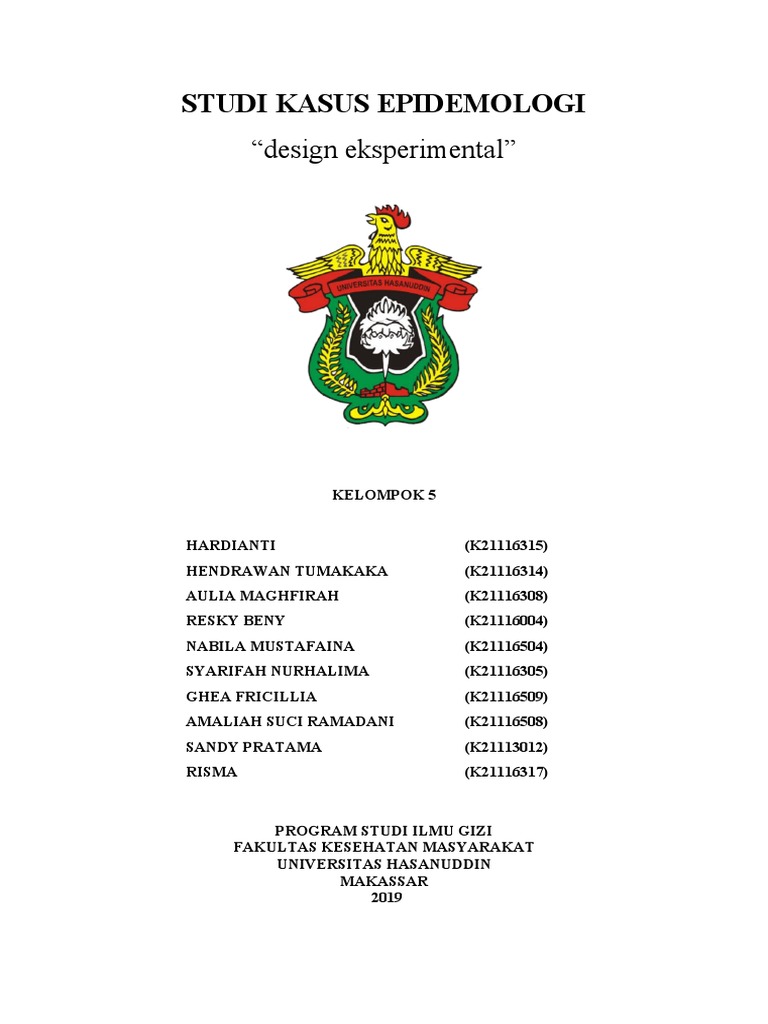 STUDKAS EPID Desain EKSPERIMENTAL | PDF