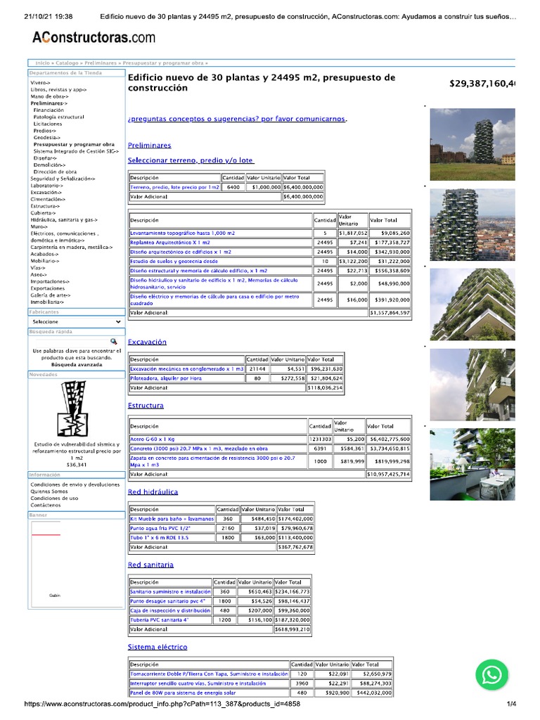 Analisis Edificio 30 Pisos | PDF