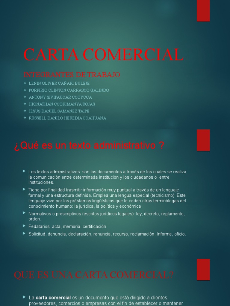 Carta Comercial | PDF | Crecimiento personal y profesional | Negocios