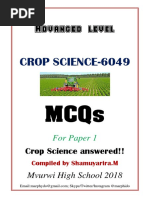 A Level Crop Science Projects by Mr. Mahute | PDF | Home & Garden ...