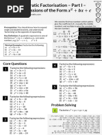 Factorising Harder Quadratics Guide | PDF