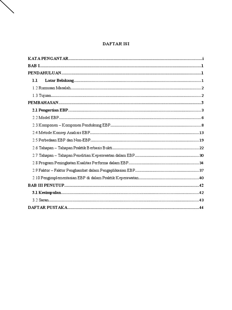 Makalah EBP | PDF | Kesehatan Holistik