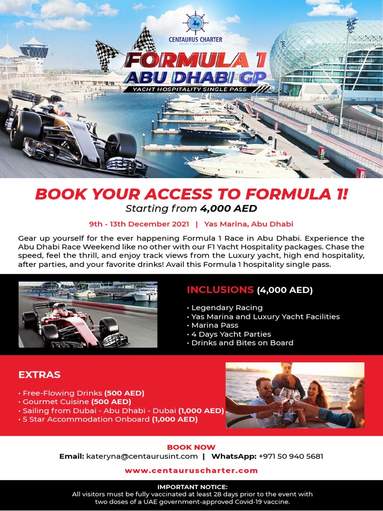 Formula 1 Pass - Abu Dhabi Grand Prix 2021 | PDF