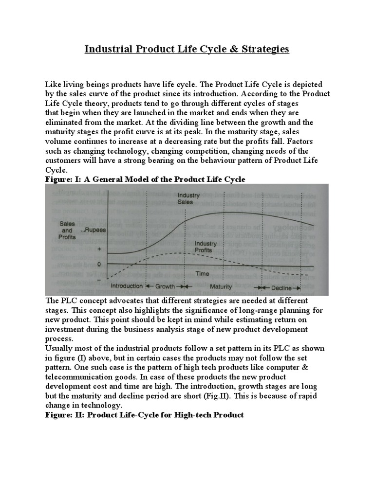 Industrial Product Life Cycle | PDF | Marketing | Profit (Economics)