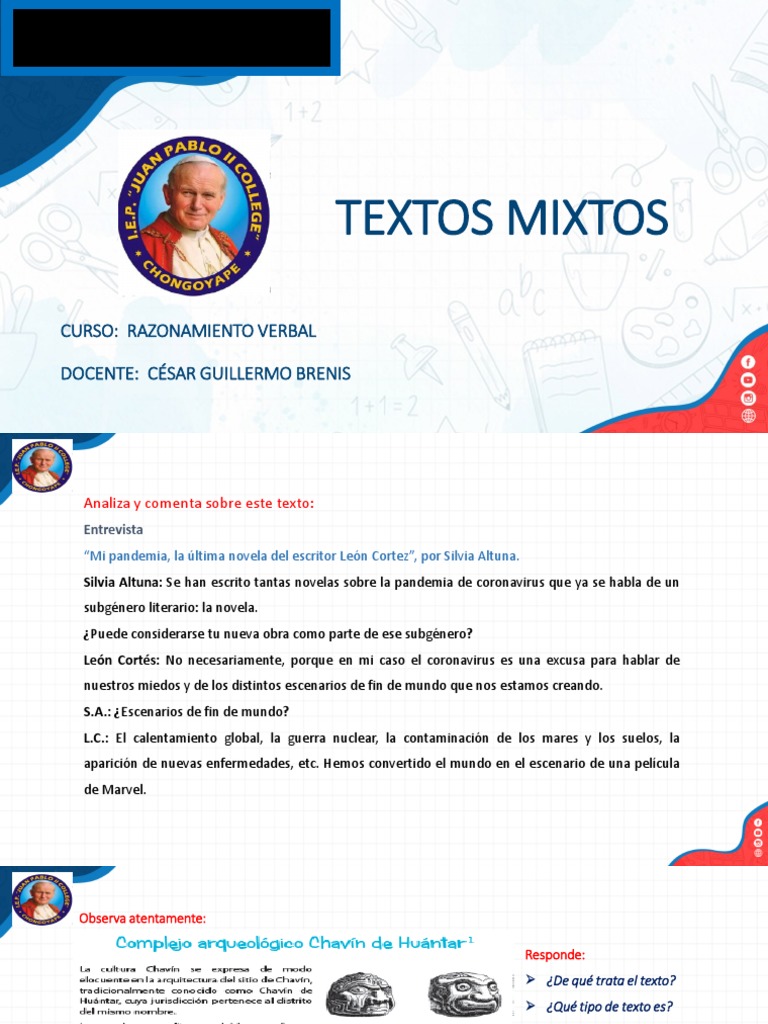 Textos Mixtos JP Ii | PDF | Sistema nervioso central | Cerebro
