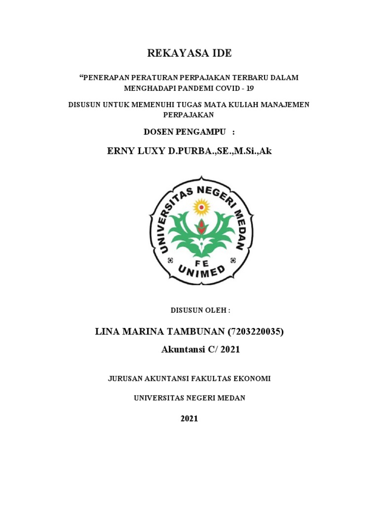 Rekayasa Ide Manajemen Perpajakan | PDF