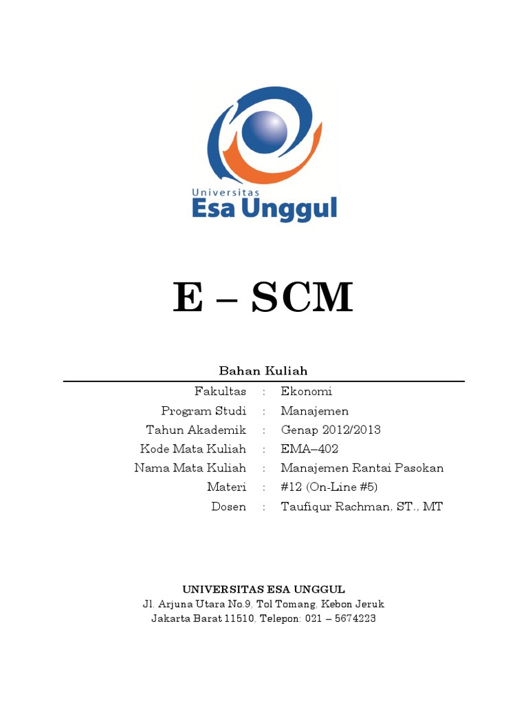 C1 Escm | PDF | Bisnis