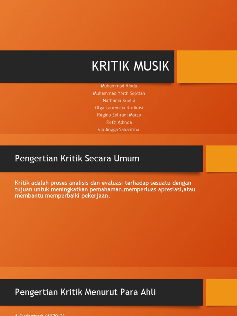 Kritik Musik | PDF