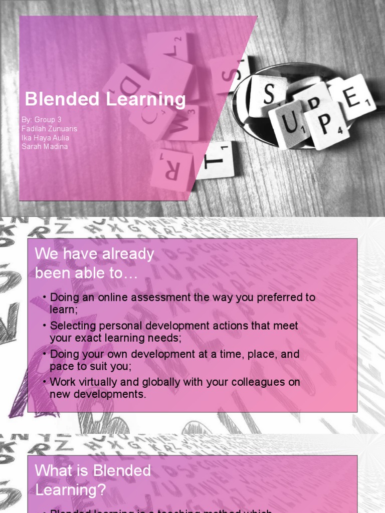 Blended Learning: Characteristics, Models, Advantages, Requirements and the Role of Educational ...